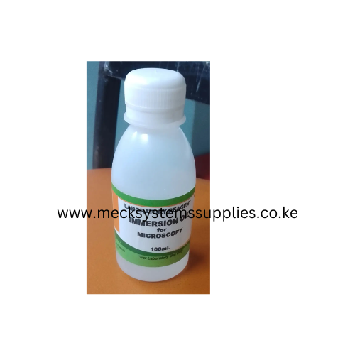 Immersion Oil for Microscopy 100ml – Meck Systems & Supplies Limited